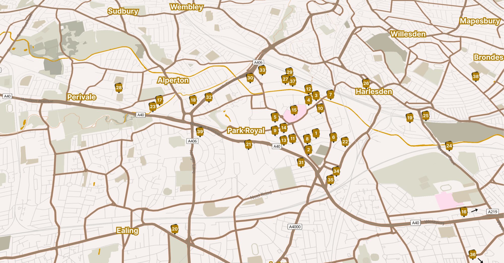 Reel Park Royal Map - Garden Studios